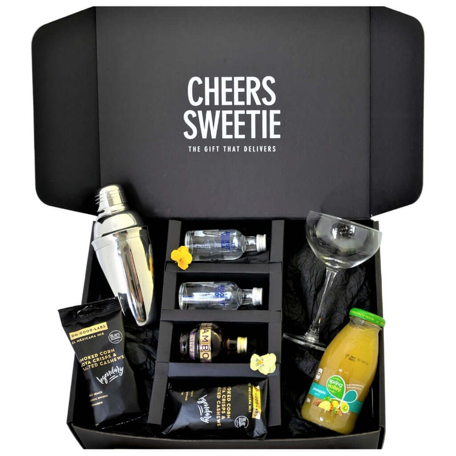 Cheers Sweetie: Cocktail Kits, Champagne, Wine & Beer Hampers