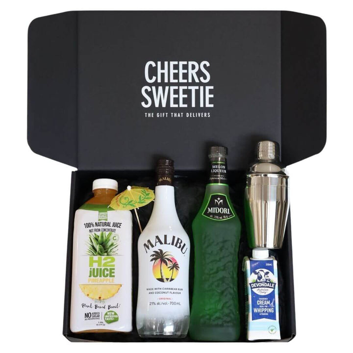 Cheers Sweetie: Cocktail Kits, Champagne, Wine & Beer Hampers