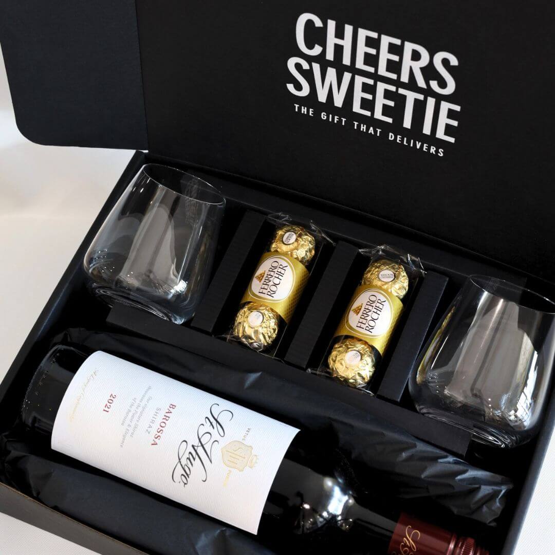 Shiraz Gift Hamper | Red Wine Gift Hampers Australia – Cheers Sweetie